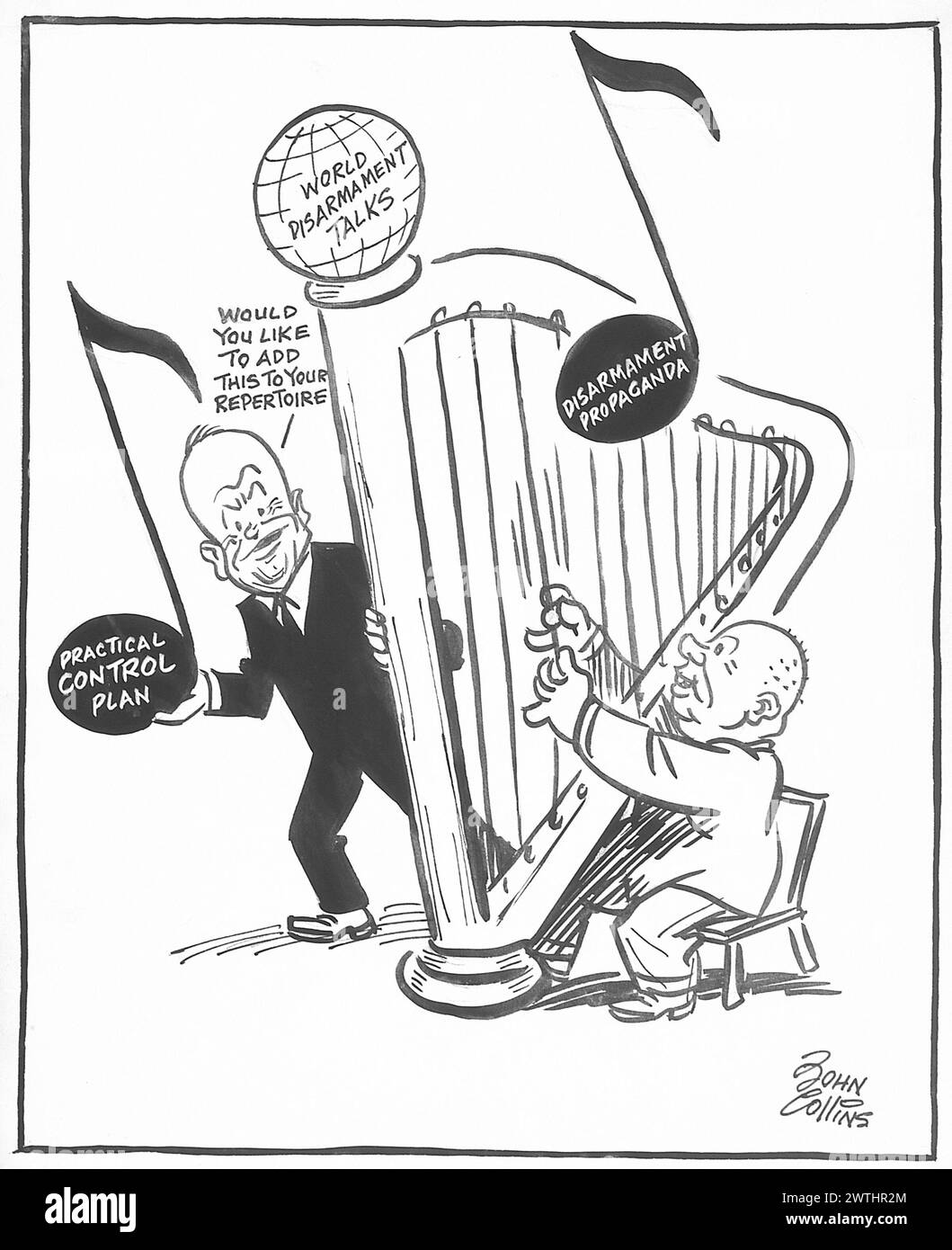 Cartoon - Johnny One-Note. John Collins (1917-2007 Stock Photo - Alamy