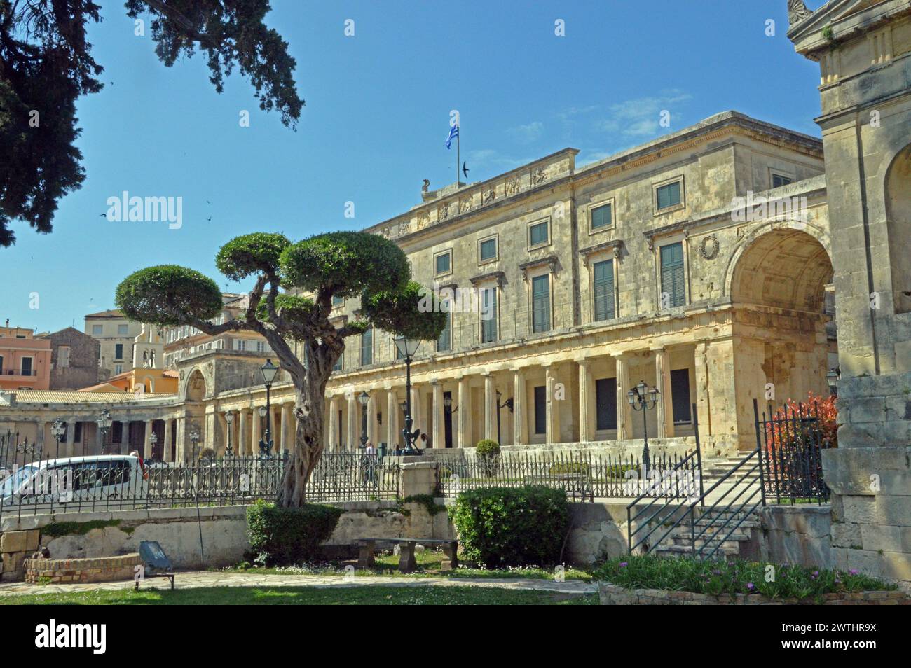 Greece, Island of Corfu, Kerkyra (Corfu town): the Palace of St ...