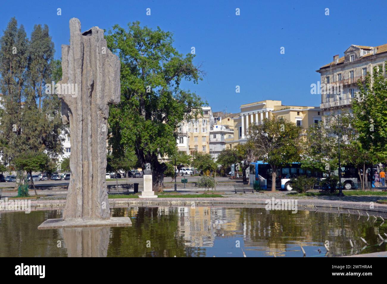 Greece, Island of Corfu, Kerkyra (CorfuTown): facades of Old Port ...