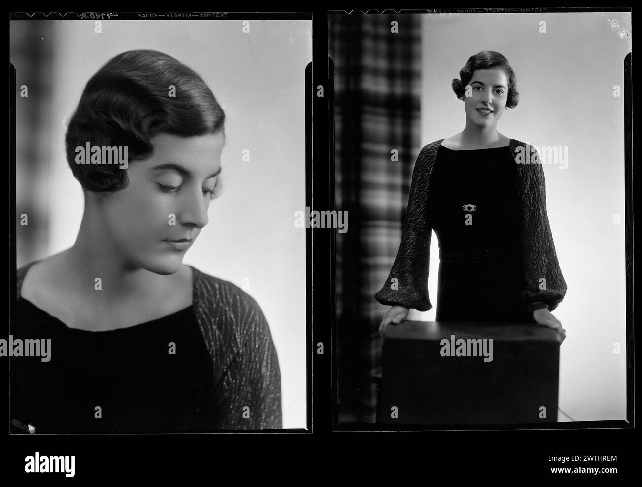 Woman; inscribed 'Mrs DeLabillure' Nitrate negatives, gelatin silver ...