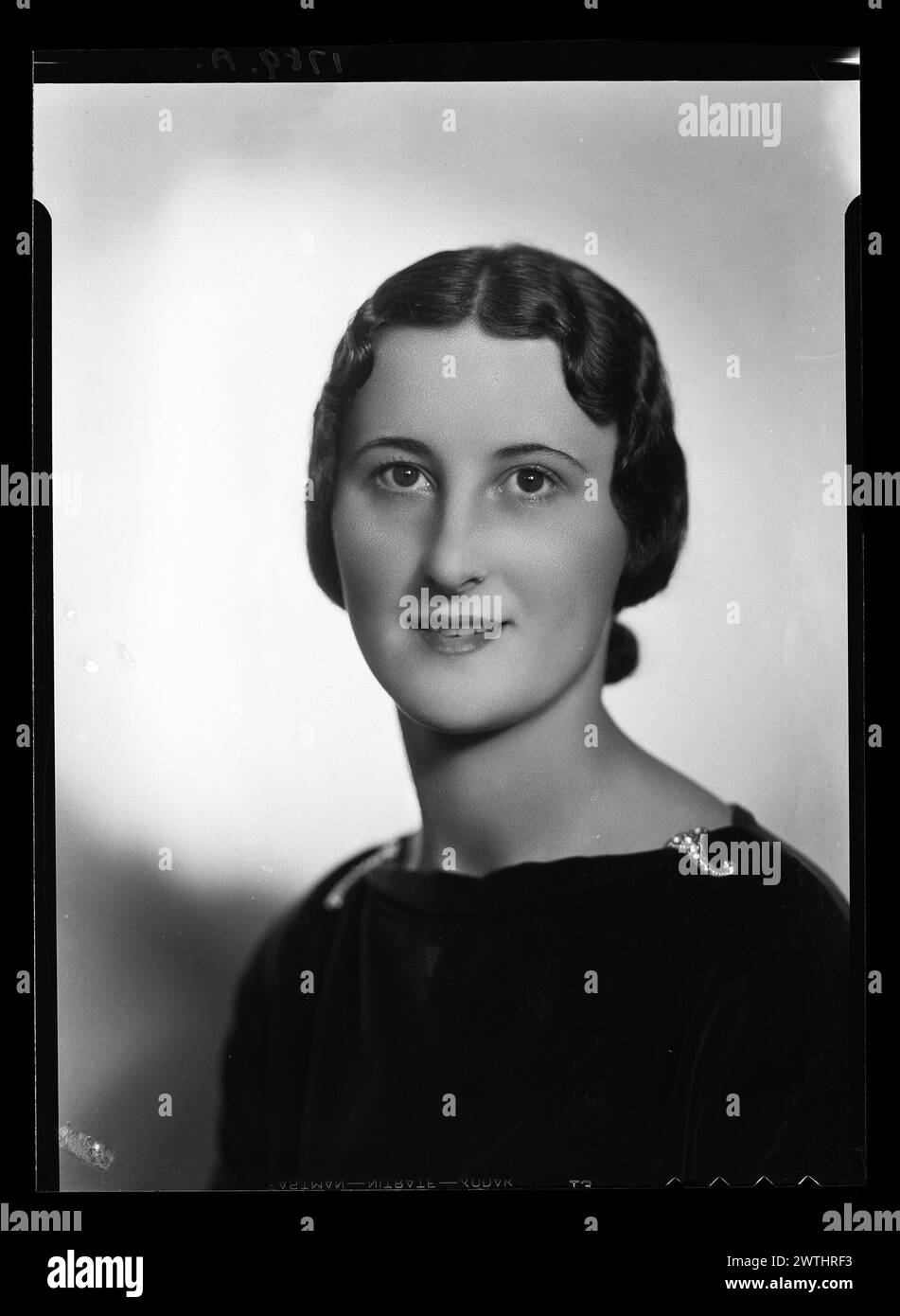 Woman; inscribed 'Miss M. Stewart' Nitrate negatives, gelatin silver ...