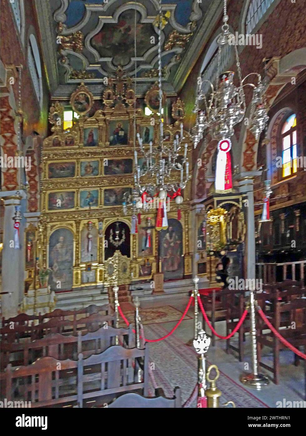 Greece, Island of Corfu, Kerkyra (Corfu town): interior of the ...