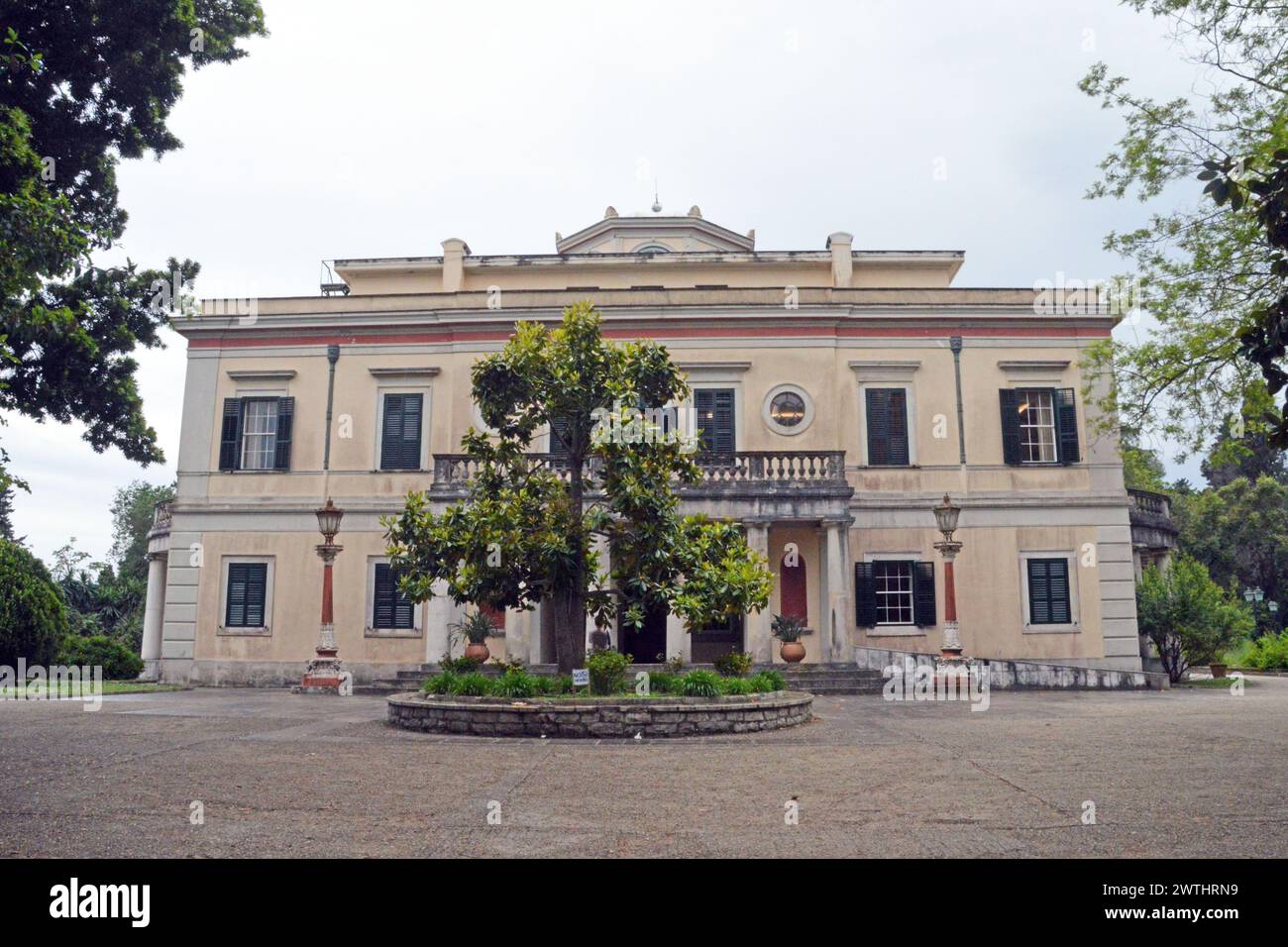 Greece, Island of Corfu, Kanoni: Mon Repos, a villa built for Frederick ...