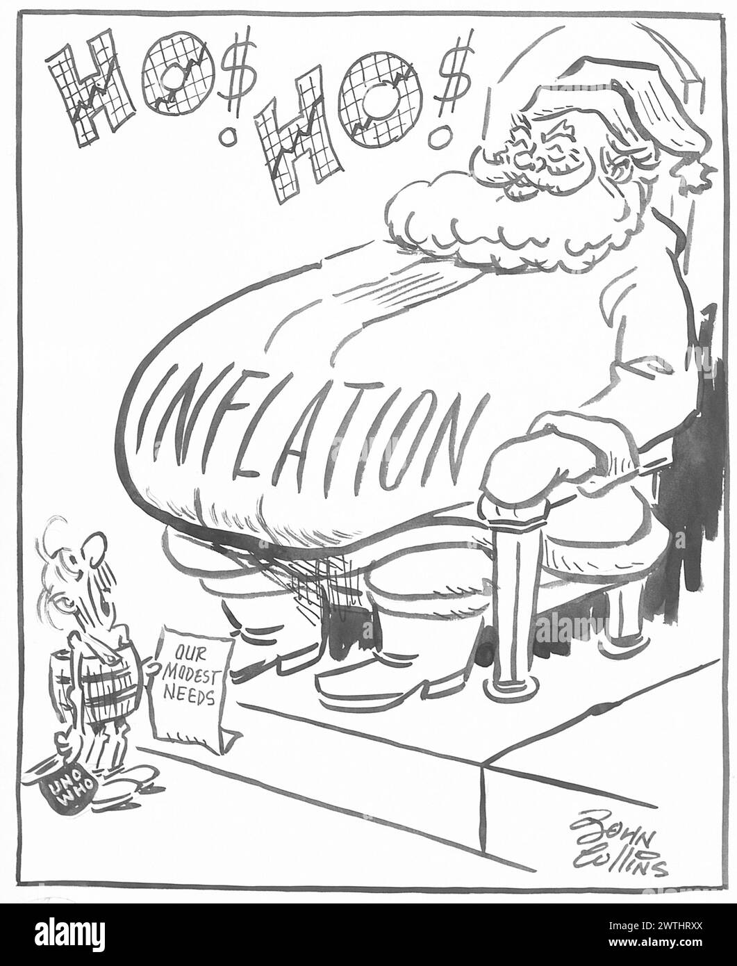 Cartoon - "With All that Inflation there's No Room on your Knee". John ...