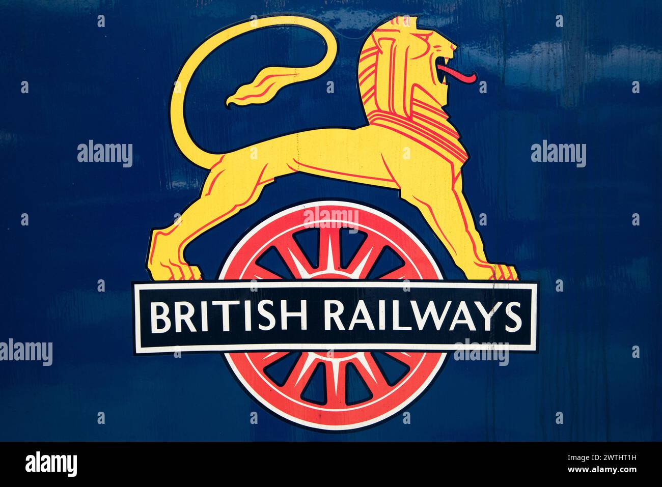 British railways logo on a blue background, Legends of Steam weekend ...