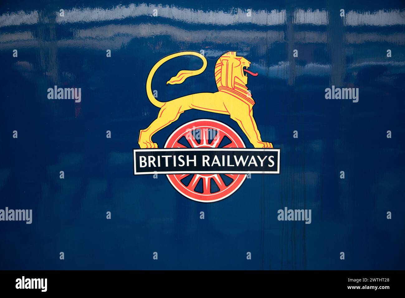 British railways logo on a blue background, Legends of Steam weekend ...