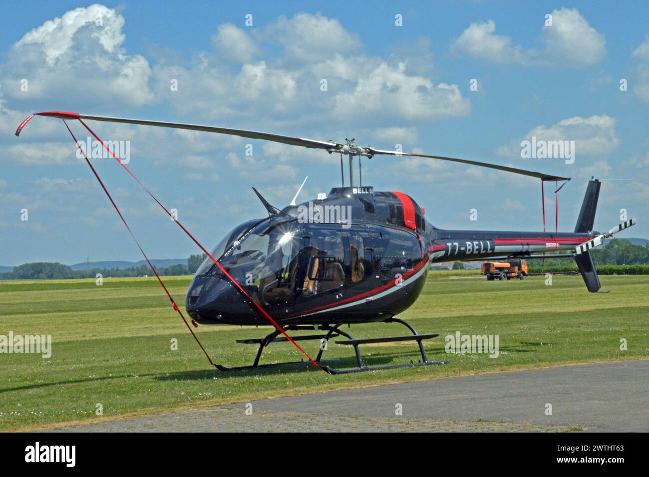 Germany, Baden-Württemberg, Tannheim: T7-BELL Bell 505 Jet Ranger X (c ...