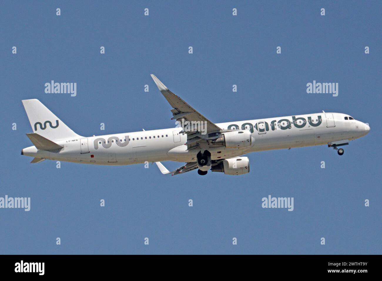 Germany, Bavaria, Munich: LY-NFK Airbus A.321-211 (c/n 6511) of Marabu ...