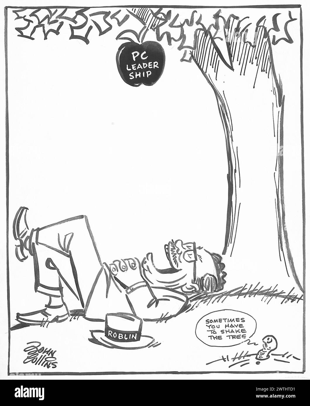 Cartoon - Waiting for the Law of Gravity. John Collins (1917-2007 Stock ...