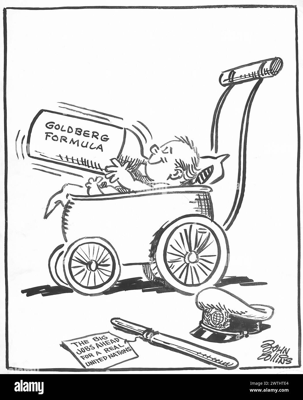 Cartoon - Giving Him a Chance to Grow Up. John Collins (1917-2007 Stock ...