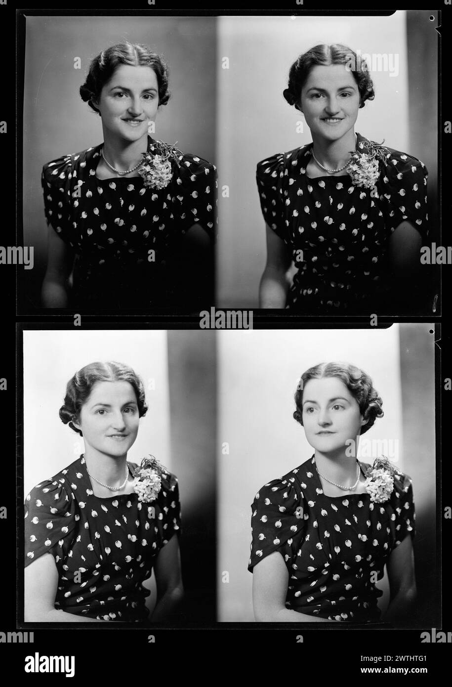 Woman; inscribed 'Miss G.M. McIntyre' gelatin silver negatives, black ...
