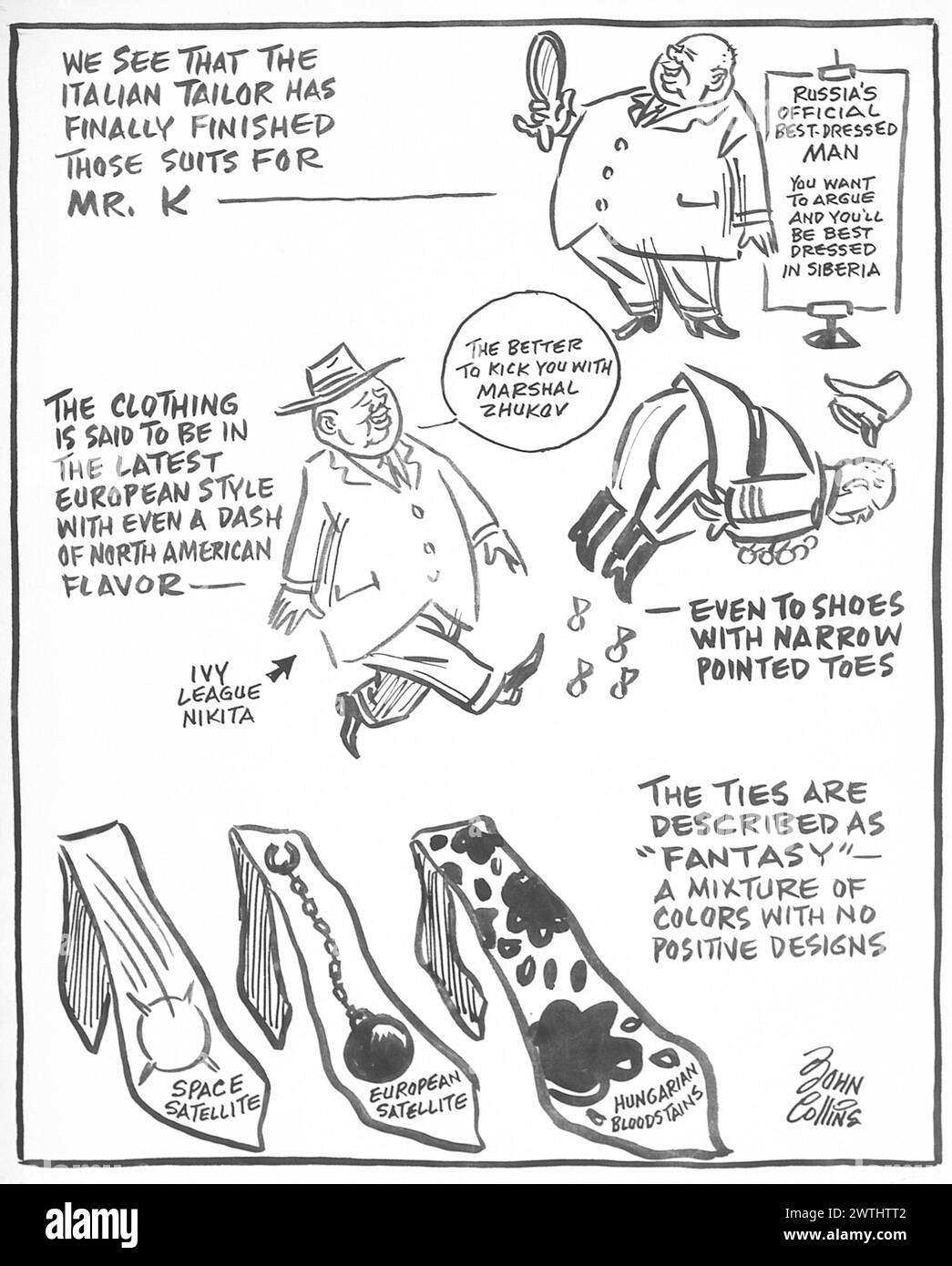 Cartoon - Natty Nikita. John Collins (1917-2007 Stock Photo - Alamy