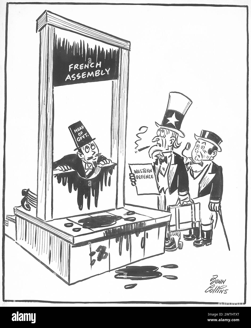 Guillotine cartoon hi-res stock photography and images - Alamy