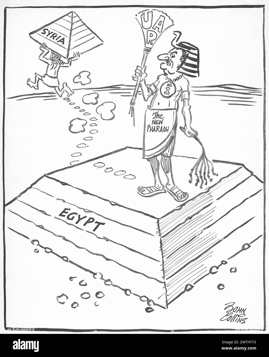 Cartoon - The Modern Pyramid Builder. John Collins (1917-2007 Stock ...