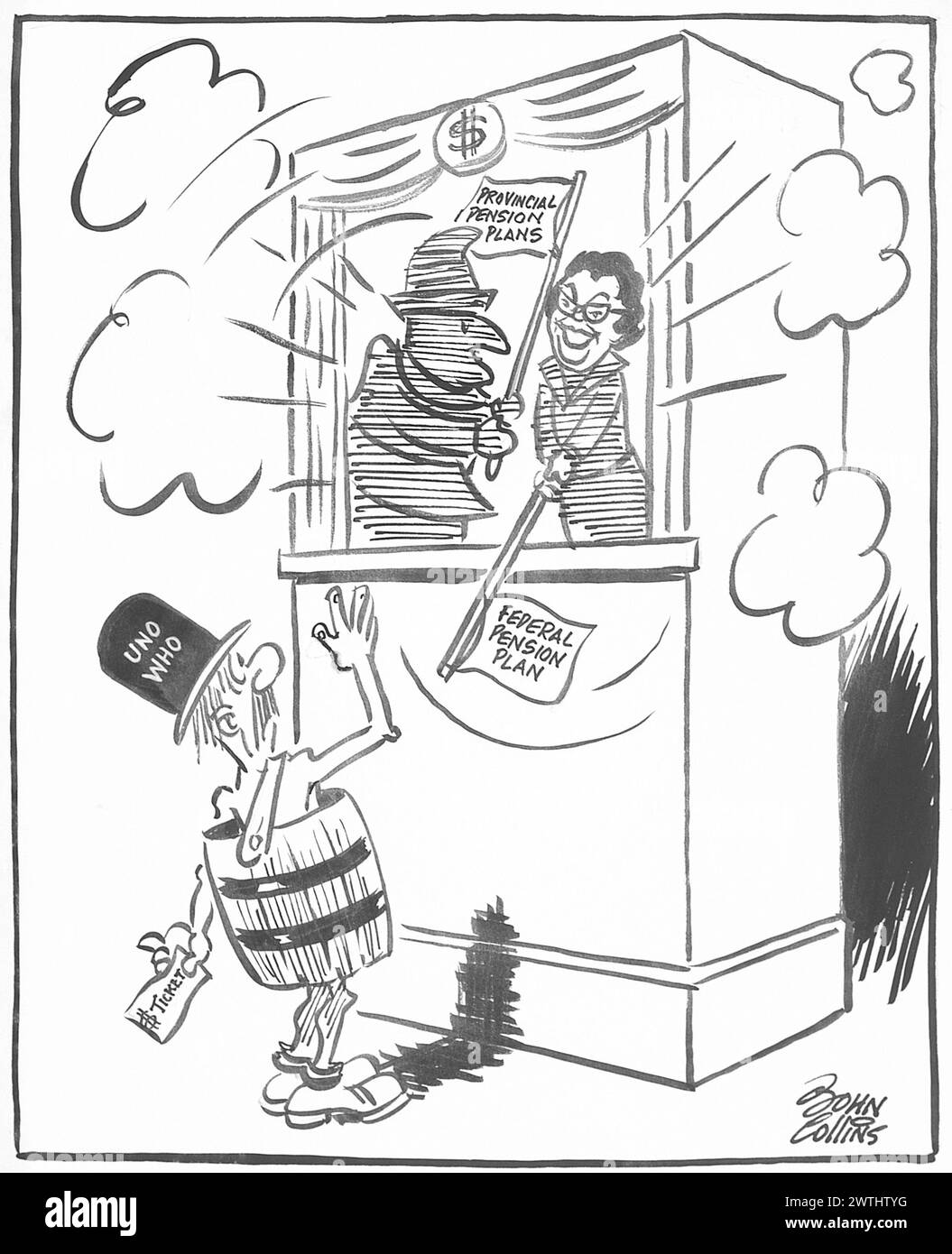 Cartoon - Punch and Judy. John Collins (1917-2007 Stock Photo - Alamy