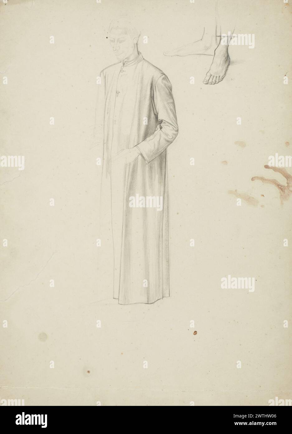 Untitled - preparatory drawing for 'The marriage at Cana' drawings ...