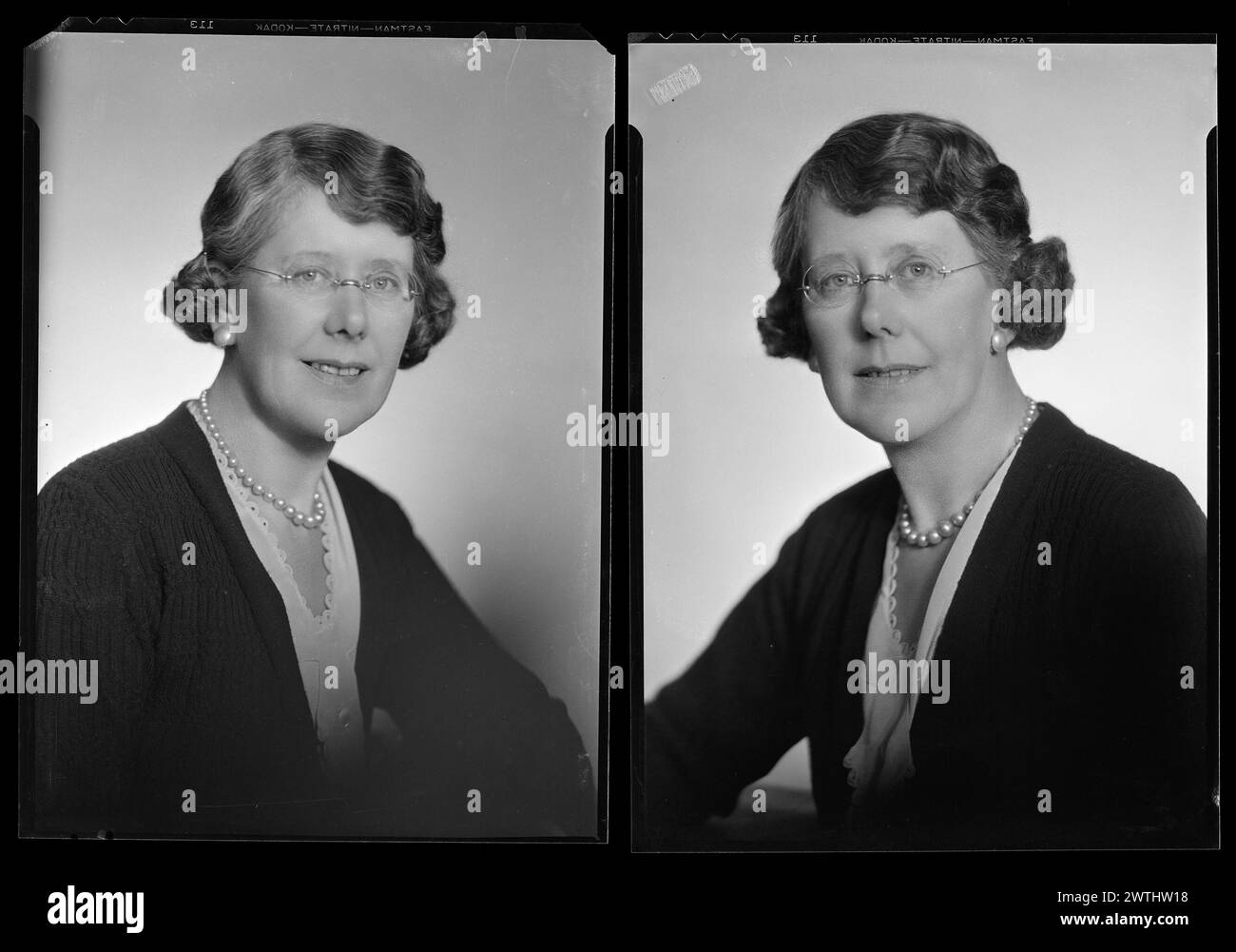 Woman; inscribed 'Mrs F. Vickerman' Nitrate negatives, gelatin silver ...