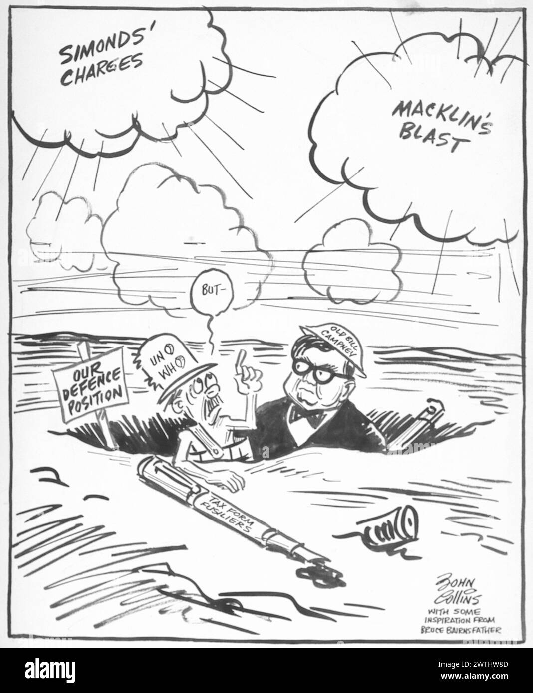 Cartoon - Looking for a Better 'Ole. John Collins (1917-2007 Stock ...