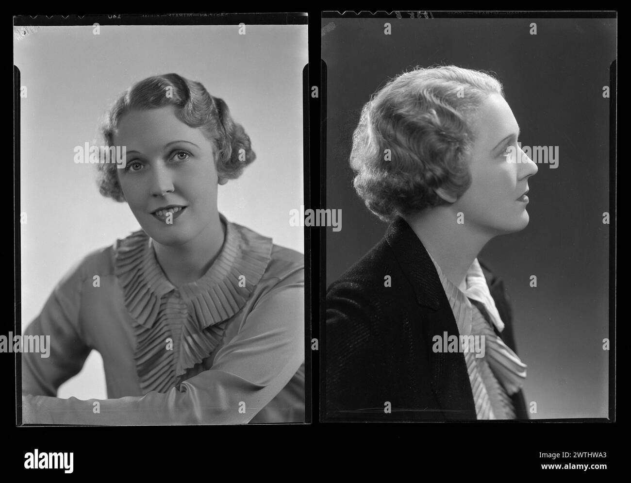 Woman; inscribed 'Mrs C. Stericker' Nitrate negatives, gelatin silver ...