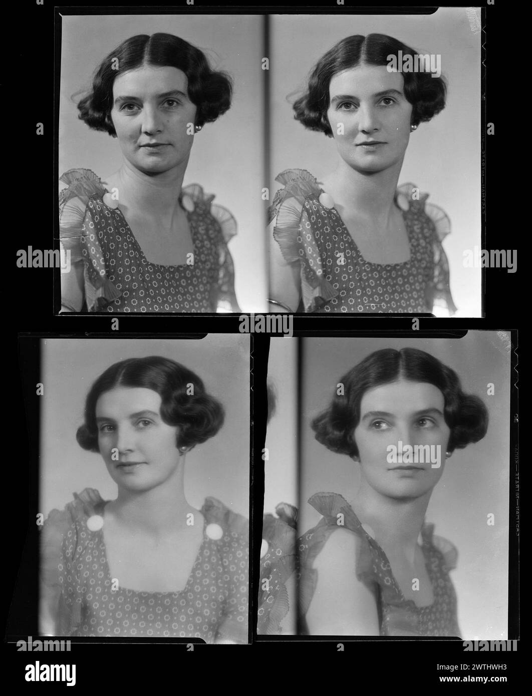 Woman; inscribed 'Miss Dumbleton' Nitrate negatives, gelatin silver ...