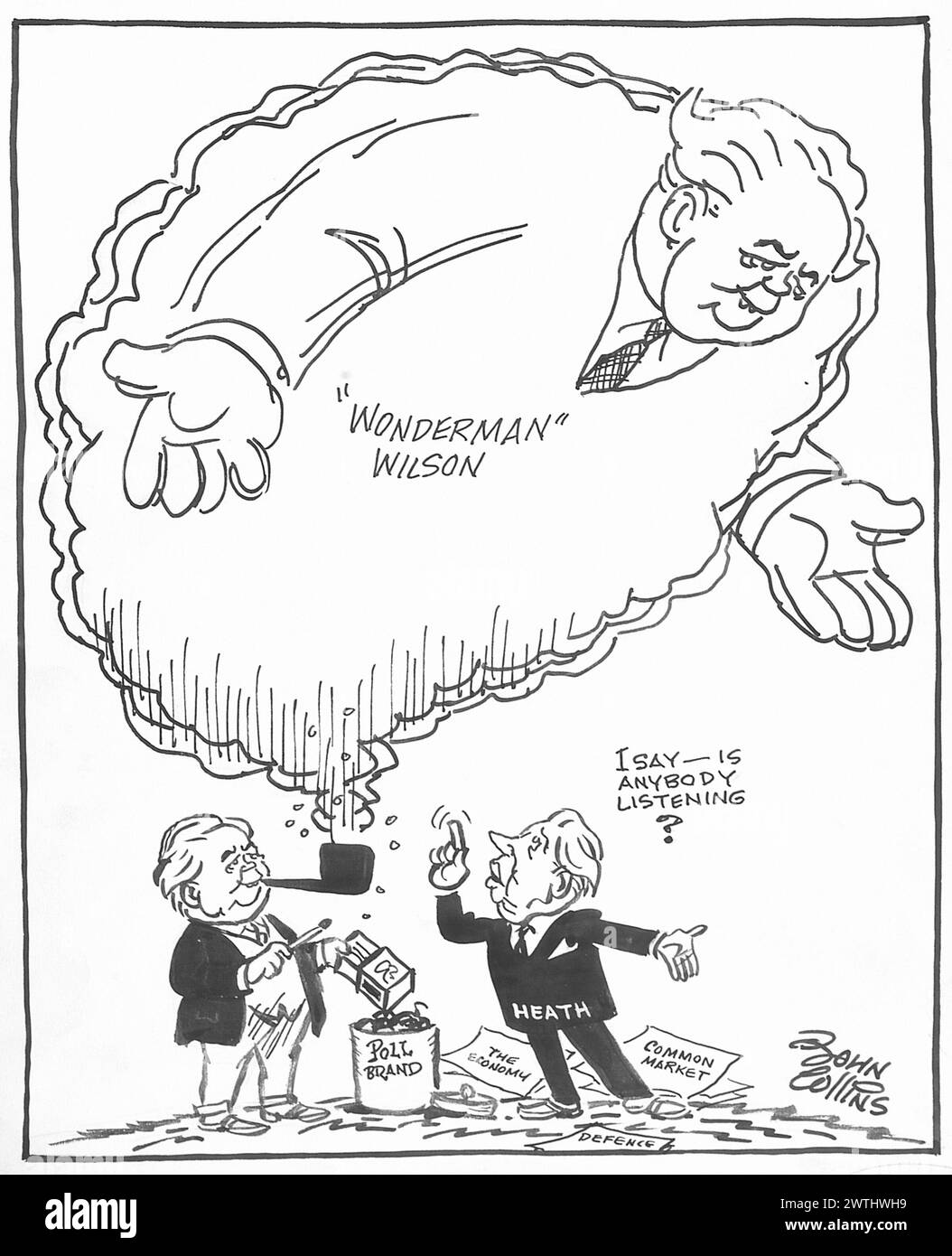 Cartoon - Cult of Personality. John Collins (1917-2007 Stock Photo - Alamy