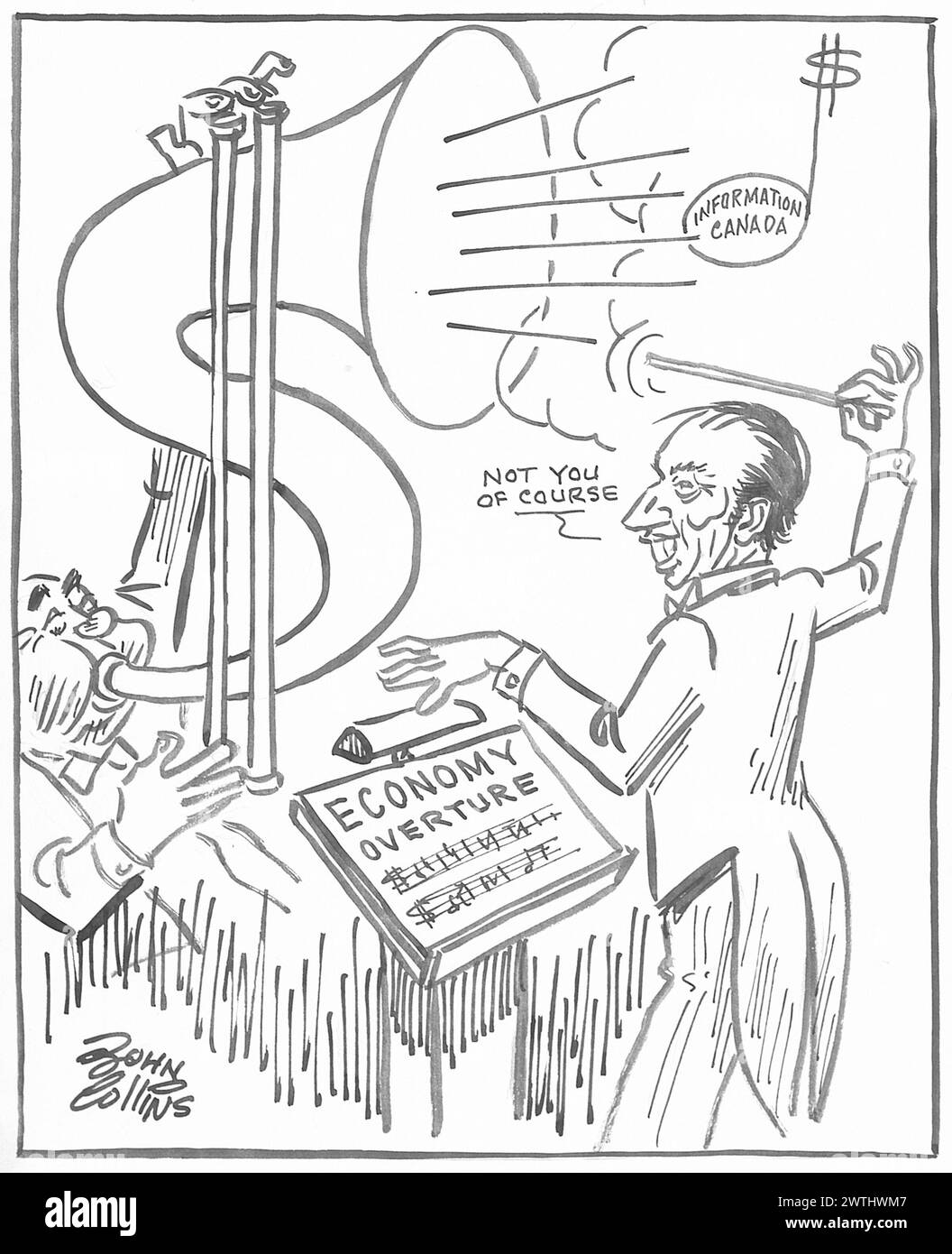 Cartoon - The Ottawa Symphony. John Collins (1917-2007 Stock Photo - Alamy