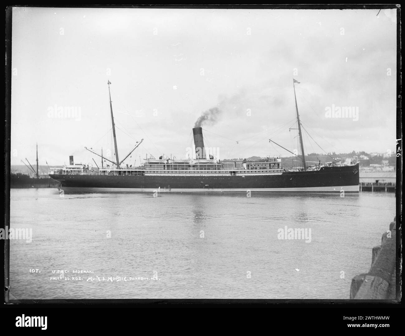 Union Steam Ship Co. Moeraki gelatin dry plate negatives, black-and ...