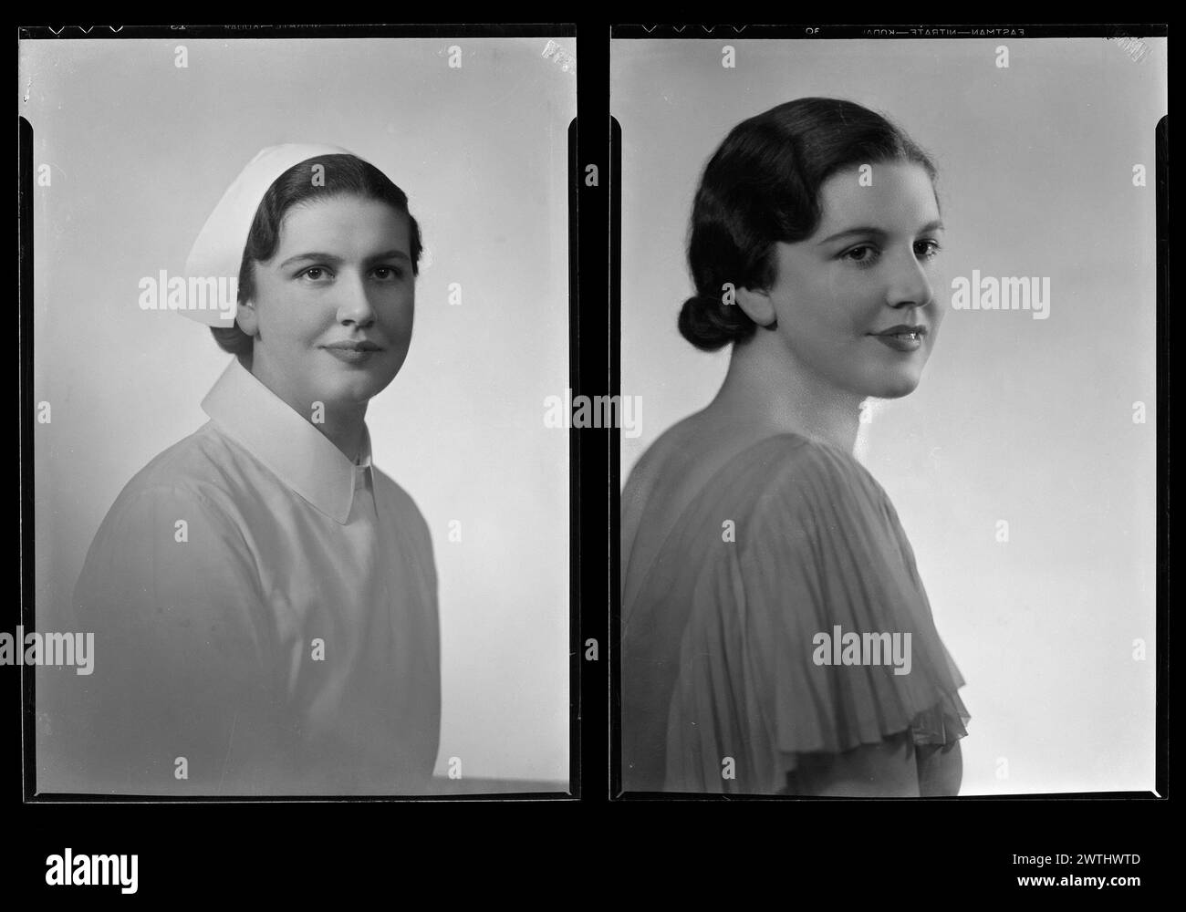 Woman; inscribed 'Miss Jackson' Nitrate negatives, gelatin silver ...