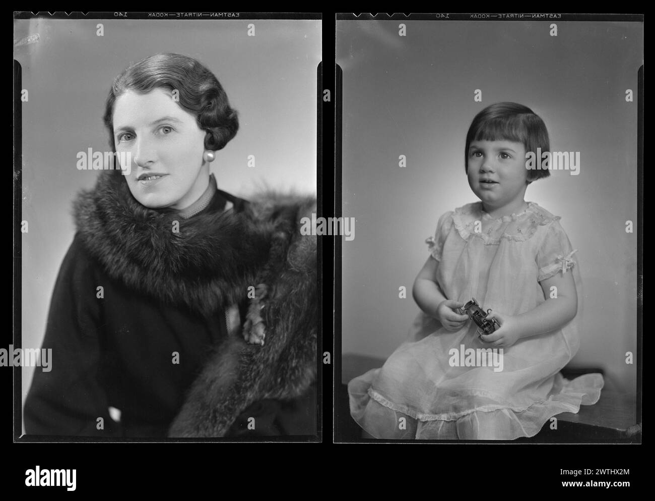 Woman and child; inscribed 'Miss Gibson' Nitrate negatives, gelatin ...