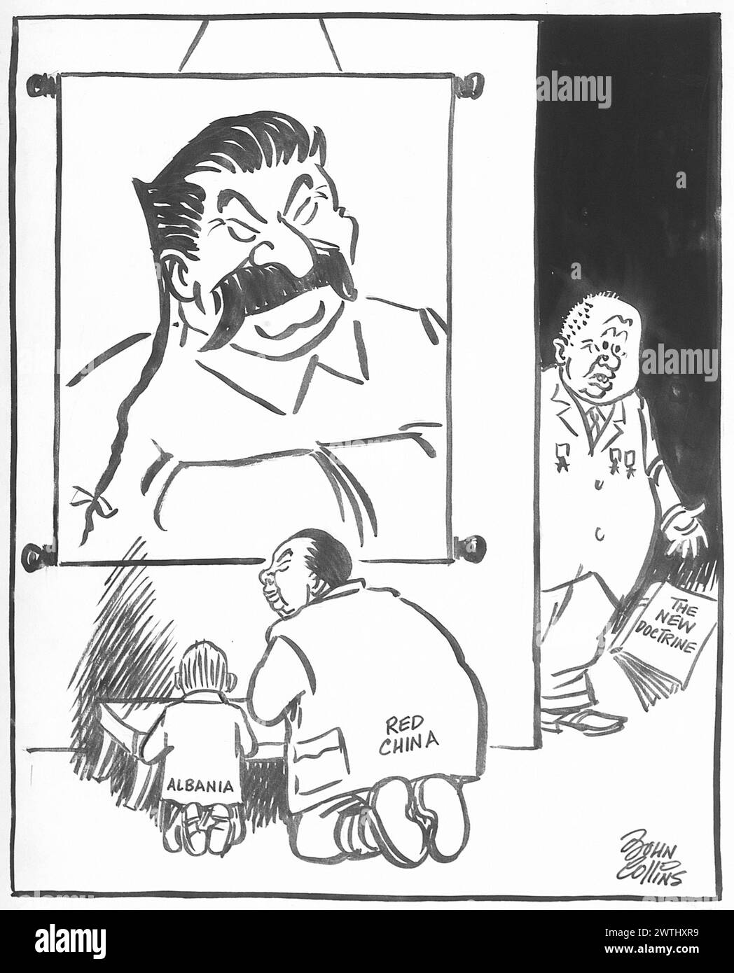 Cartoon - Ancestor Worship. John Collins (1917-2007 Stock Photo - Alamy