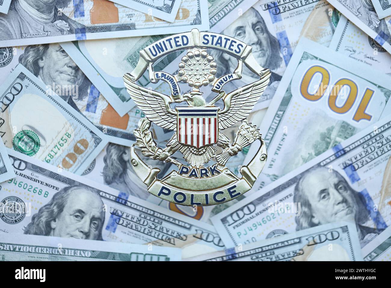 KYIV, UKRAINE - MARCH 9, 2024 US United States Park Police badge on ...