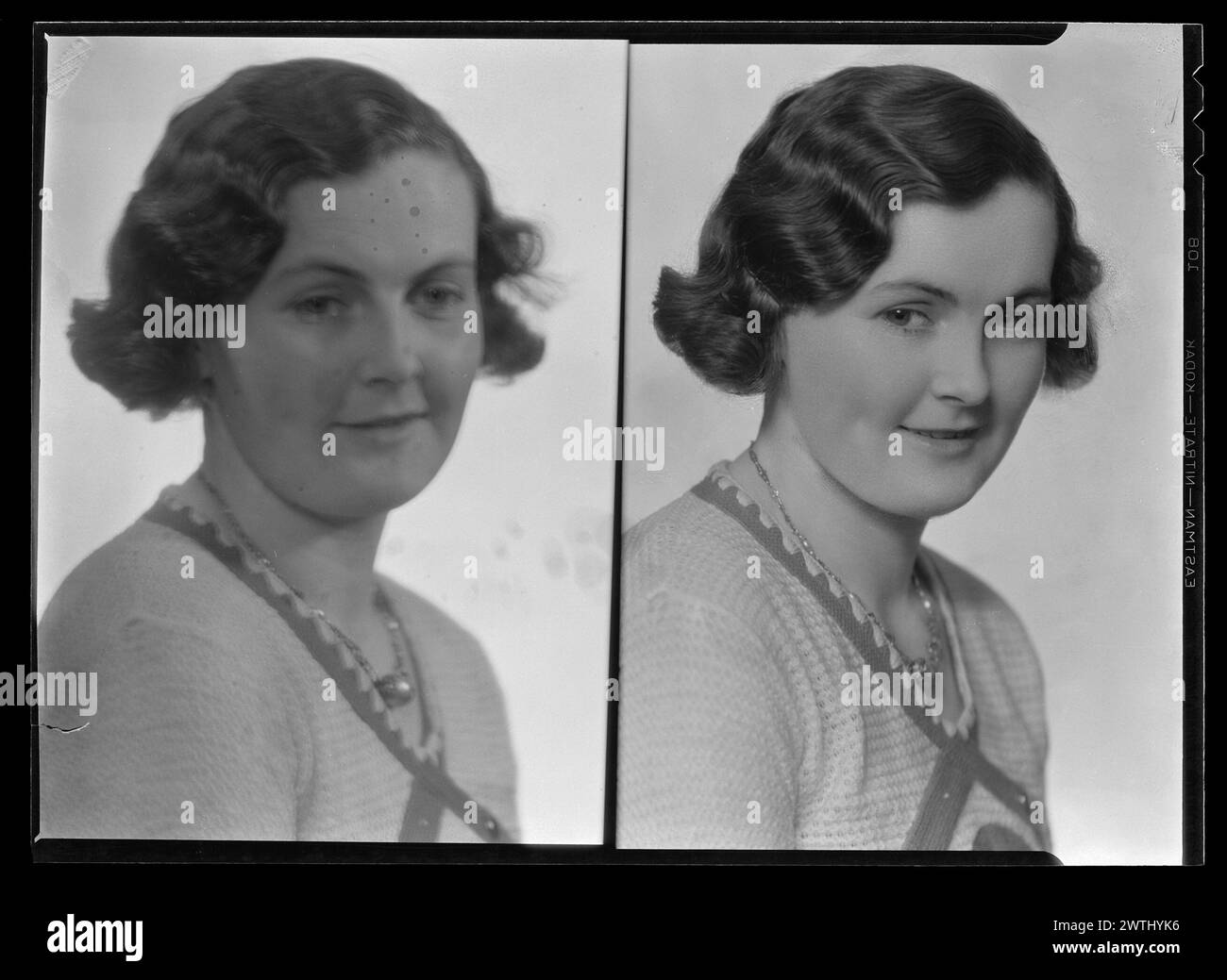 Women; inscribed 'Miss Gusscott' Nitrate negatives, gelatin silver ...