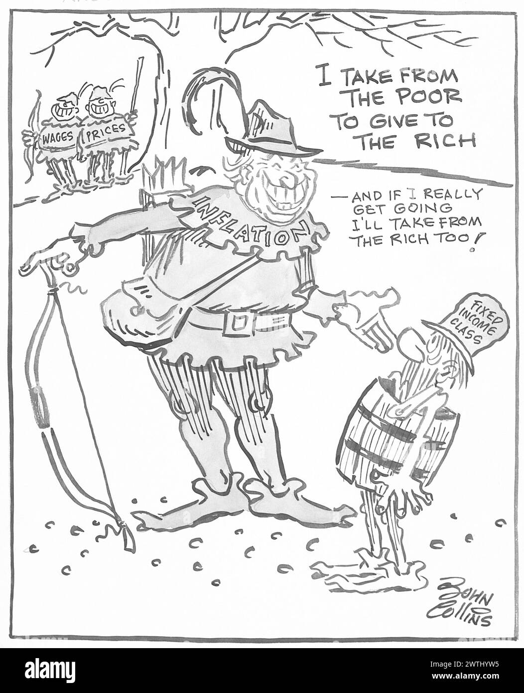 Cartoon - Another Robin Hood and His Merry Men. John Collins (1917-2007 ...