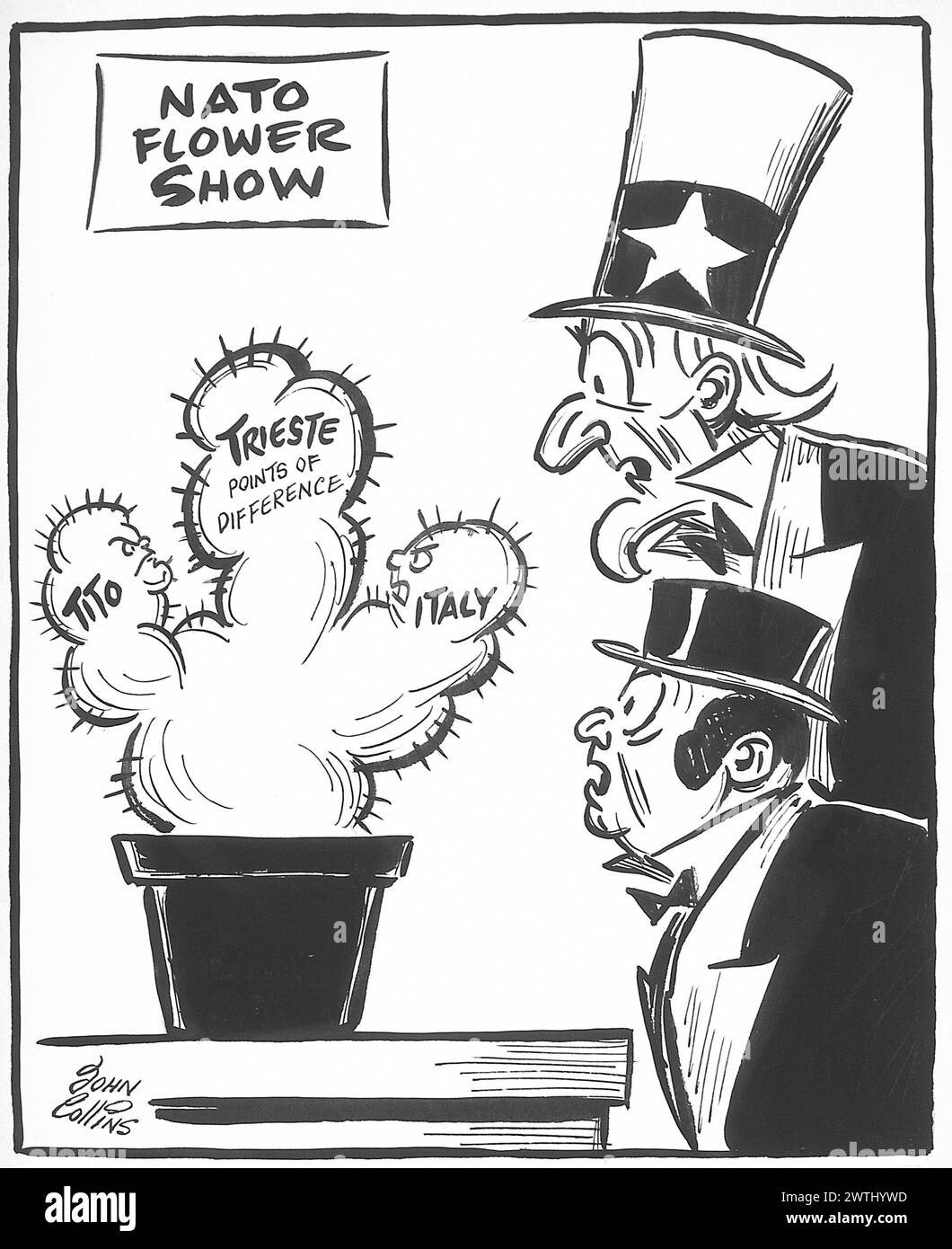 Cartoon - "How Did that Cactus Get In ?". John Collins (1917-2007 Stock ...