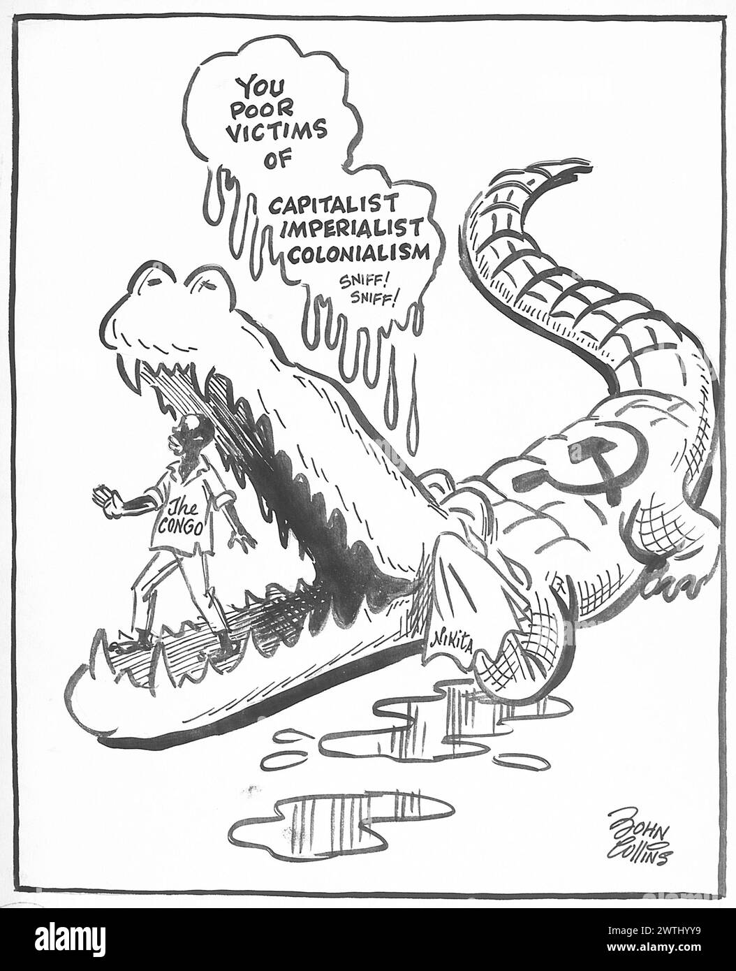 Crocodile tears Black and White Stock Photos & Images - Alamy