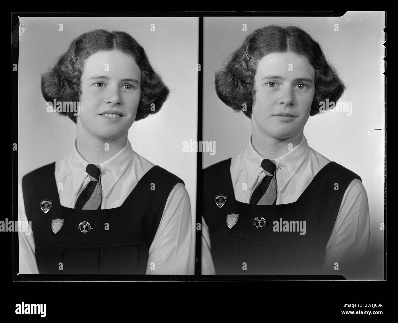 Student; inscribed 'Miss Hefford' Nitrate negatives, gelatin silver ...