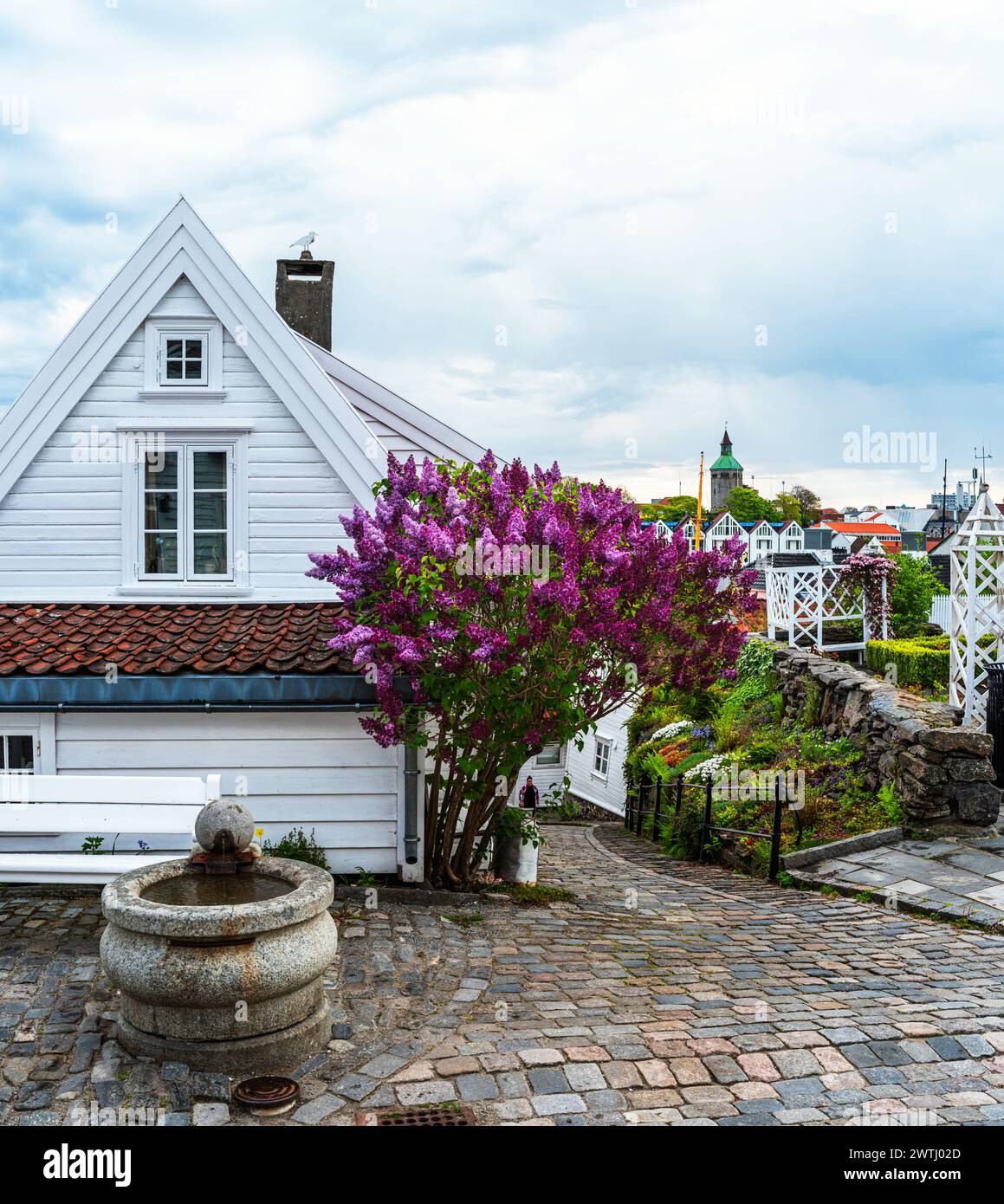 Gamle Stavanger, White Wooden Buildings in Old Stavanger, Stavanger ...