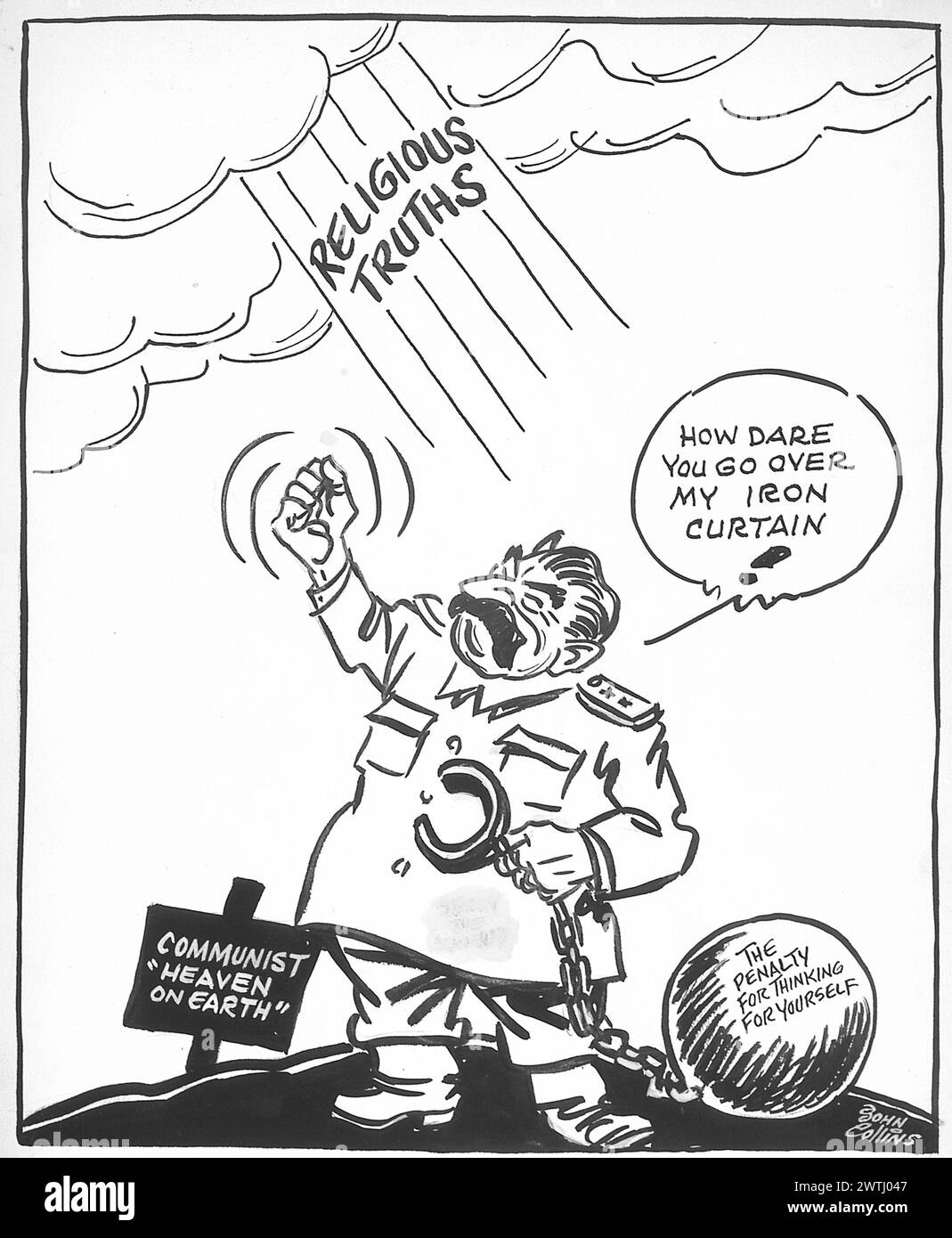Cartoon - Another Airlift. John Collins (1917-2007 Stock Photo - Alamy