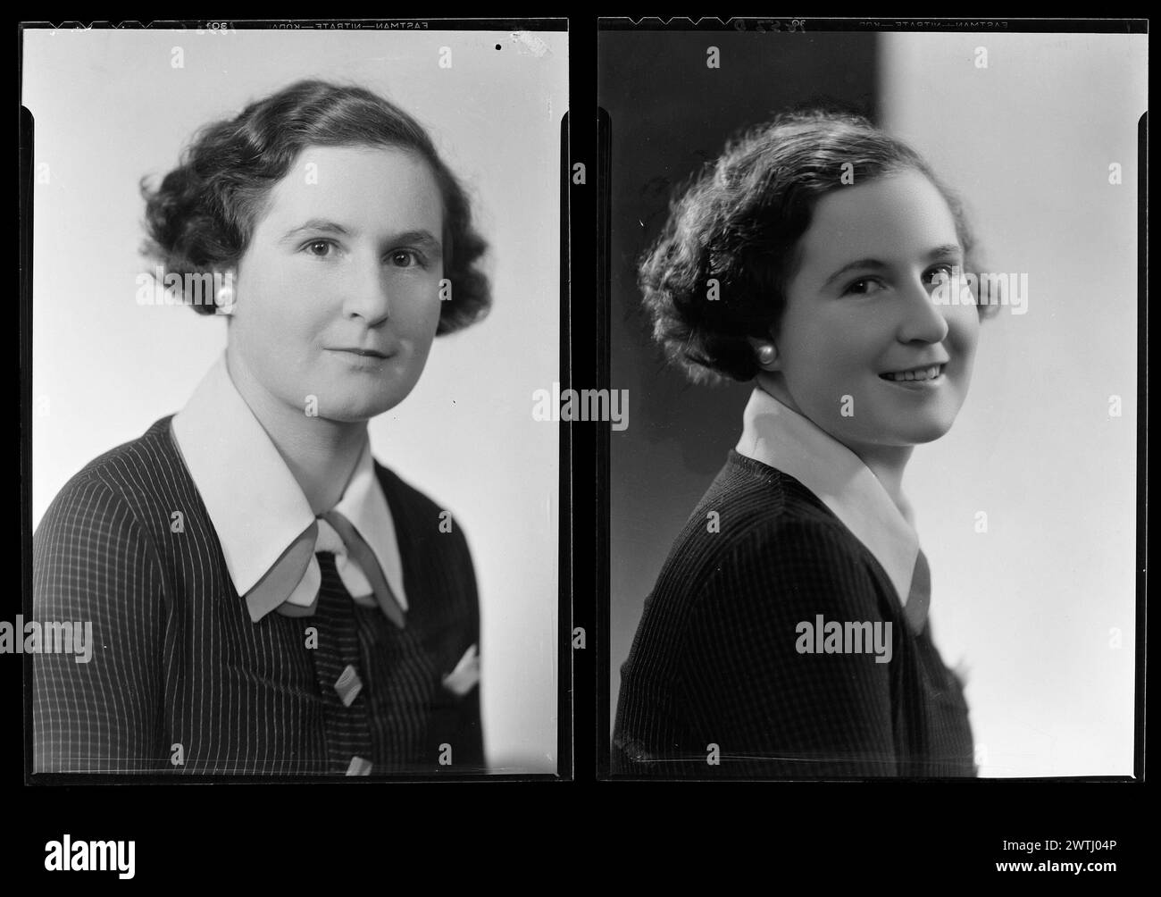 Woman; inscribed 'Miss Stewart' Nitrate negatives, gelatin silver ...