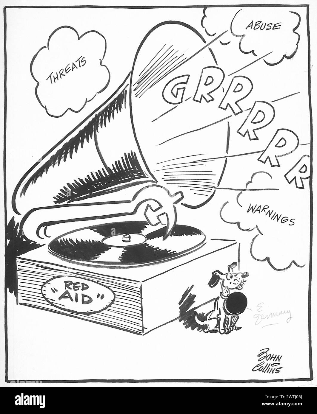 His master's voice Black and White Stock Photos & Images - Alamy