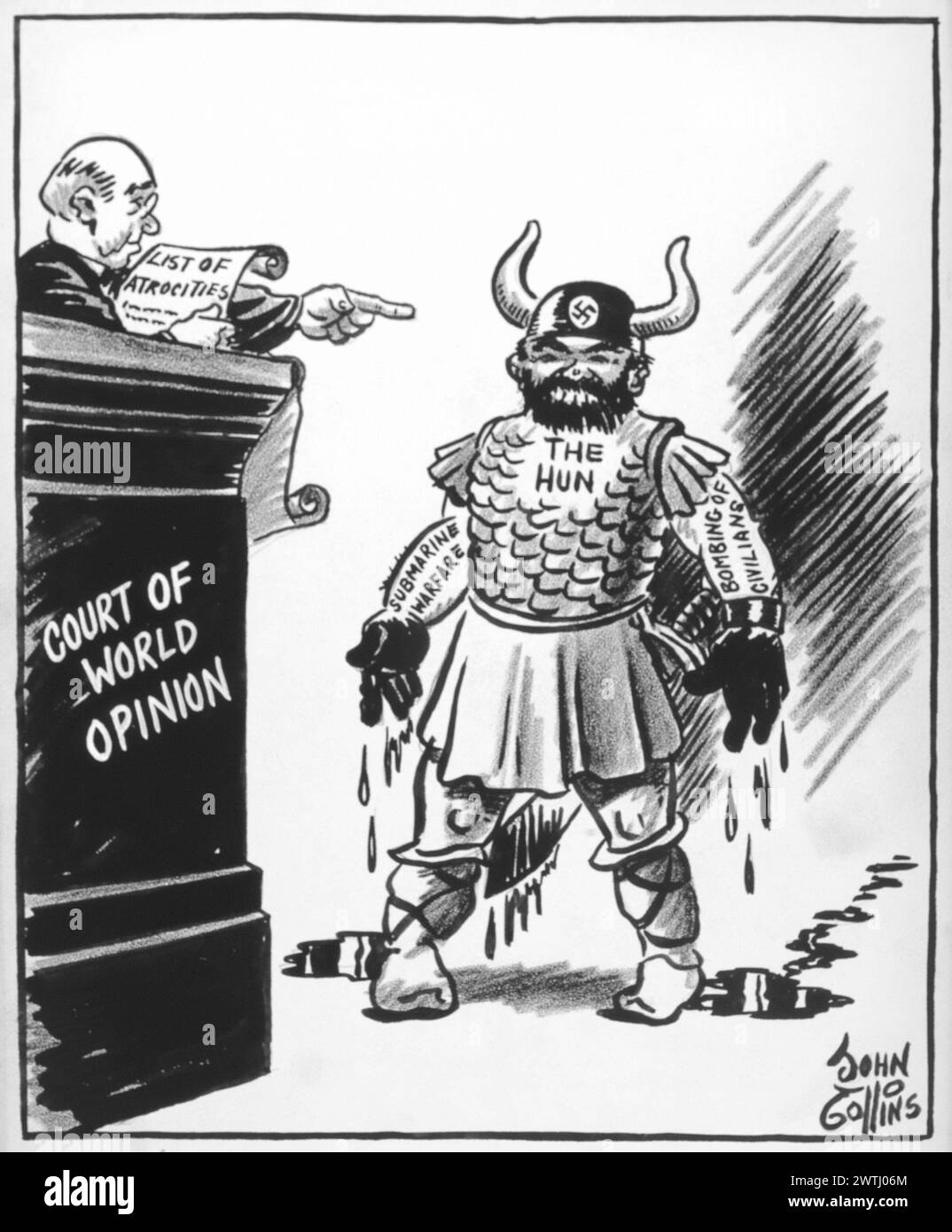 Cartoon - Guilty. John Collins (1917-2007 Stock Photo - Alamy