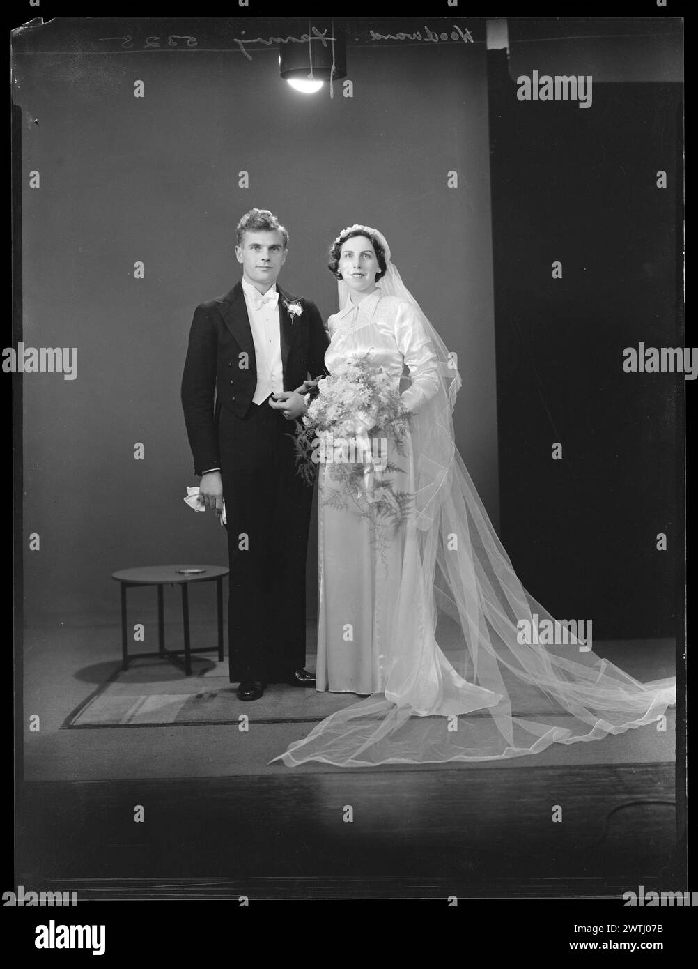 Woodward-Fanning wedding gelatin silver negatives, black-and-white ...