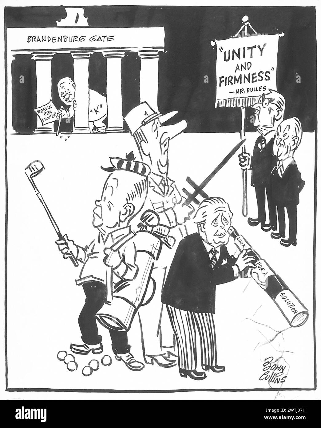 Cartoon - The Three Musketeers. John Collins (1917-2007 Stock Photo - Alamy