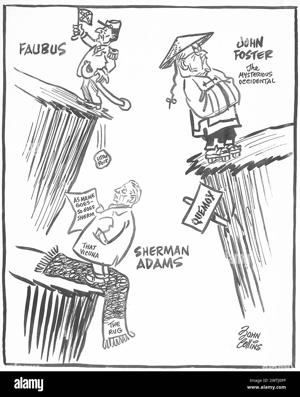 Cartoon - Brinkmanship-The New American Game. John Collins (1917-2007 ...