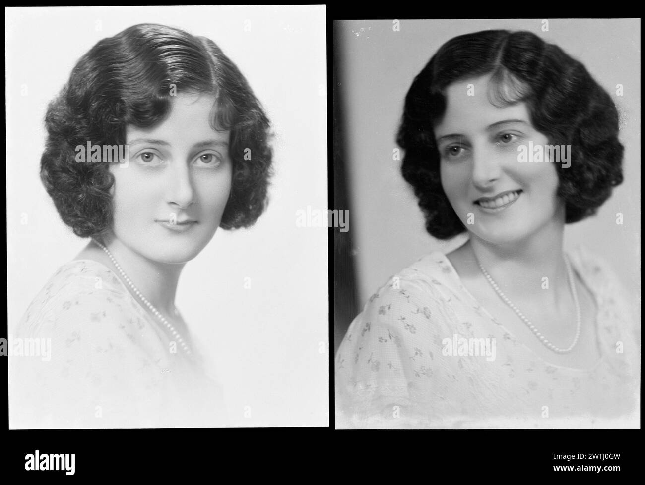 Woman; inscribed 'Miss Dunn' gelatin silver negatives, black-and-white ...