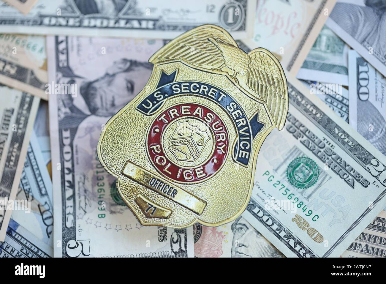 KYIV, UKRAINE - MARCH 9, 2024 US Treasury Police Secret Service Officer ...