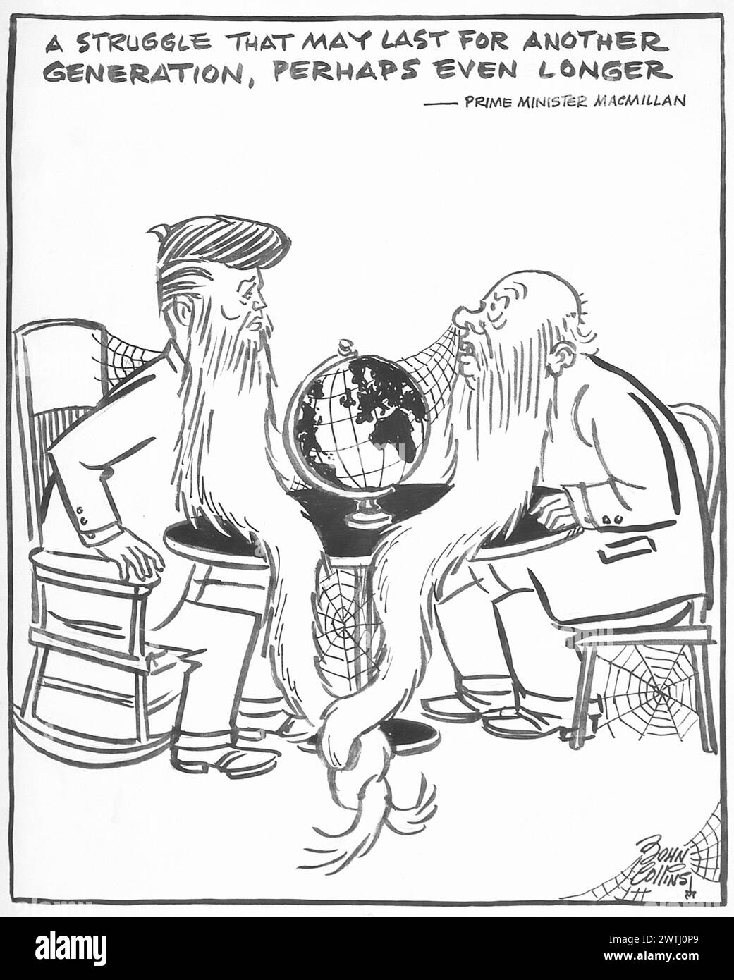 Cartoon - Vision of the Future. John Collins (1917-2007 Stock Photo - Alamy