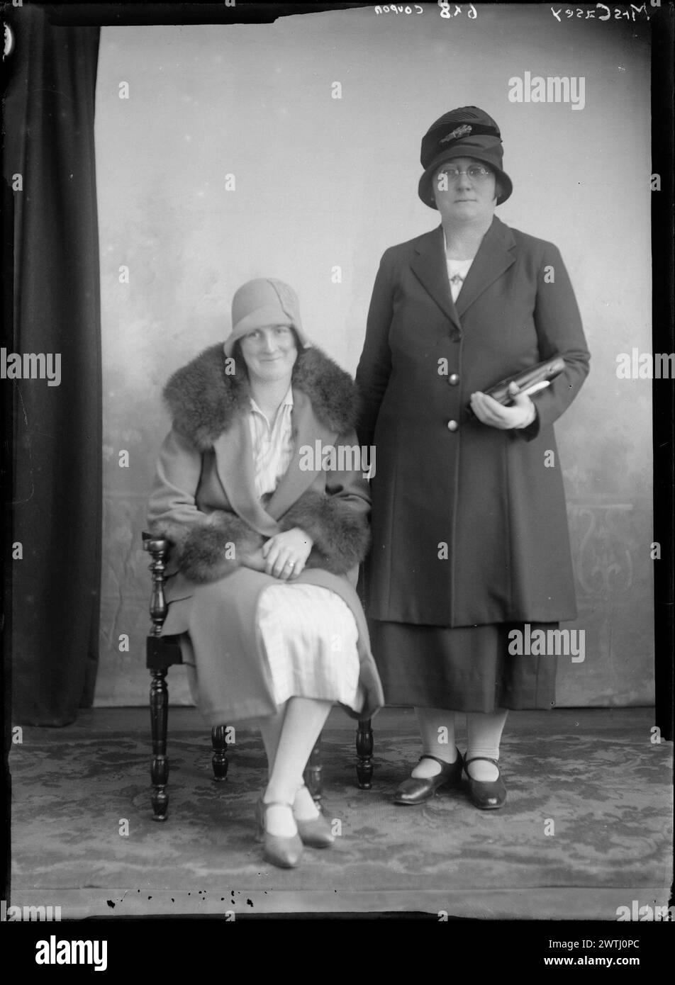 Mrs Casey 6 x 8 coupon studio portraits, portraits, black-and-white ...