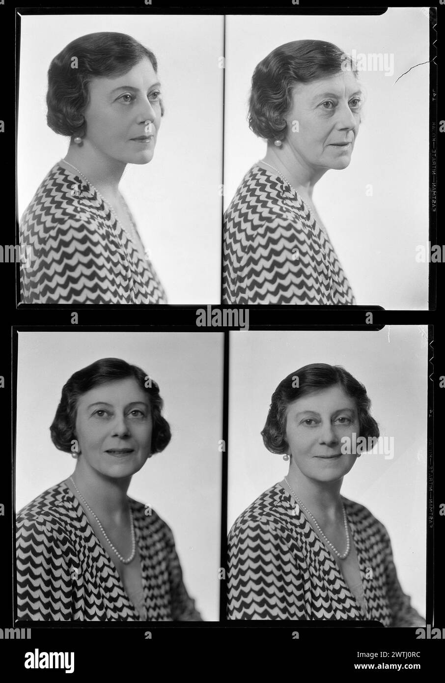 Woman; inscribed 'Mrs A. Duncan' Nitrate negatives, gelatin silver ...