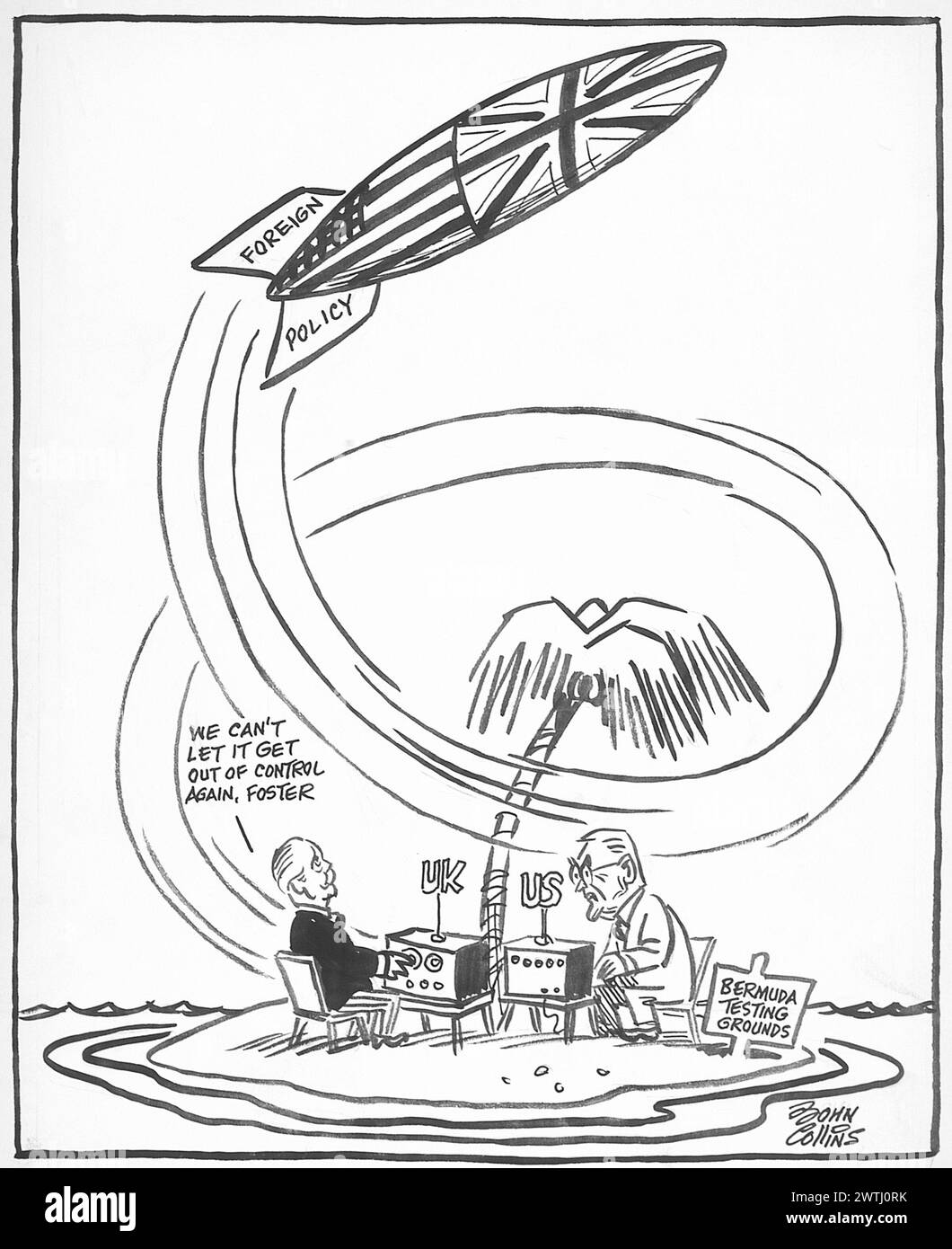 Cartoon - Another Guilded Missile. John Collins (1917-2007 Stock Photo ...